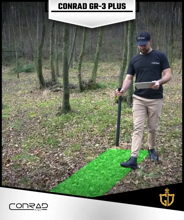 CONRAD GR-3 PLUS is a 3D ground scanner metal detector