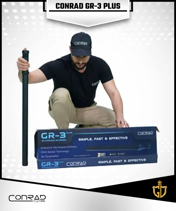 CONRAD GR-3 PLUS is a 3D ground scanner metal detector