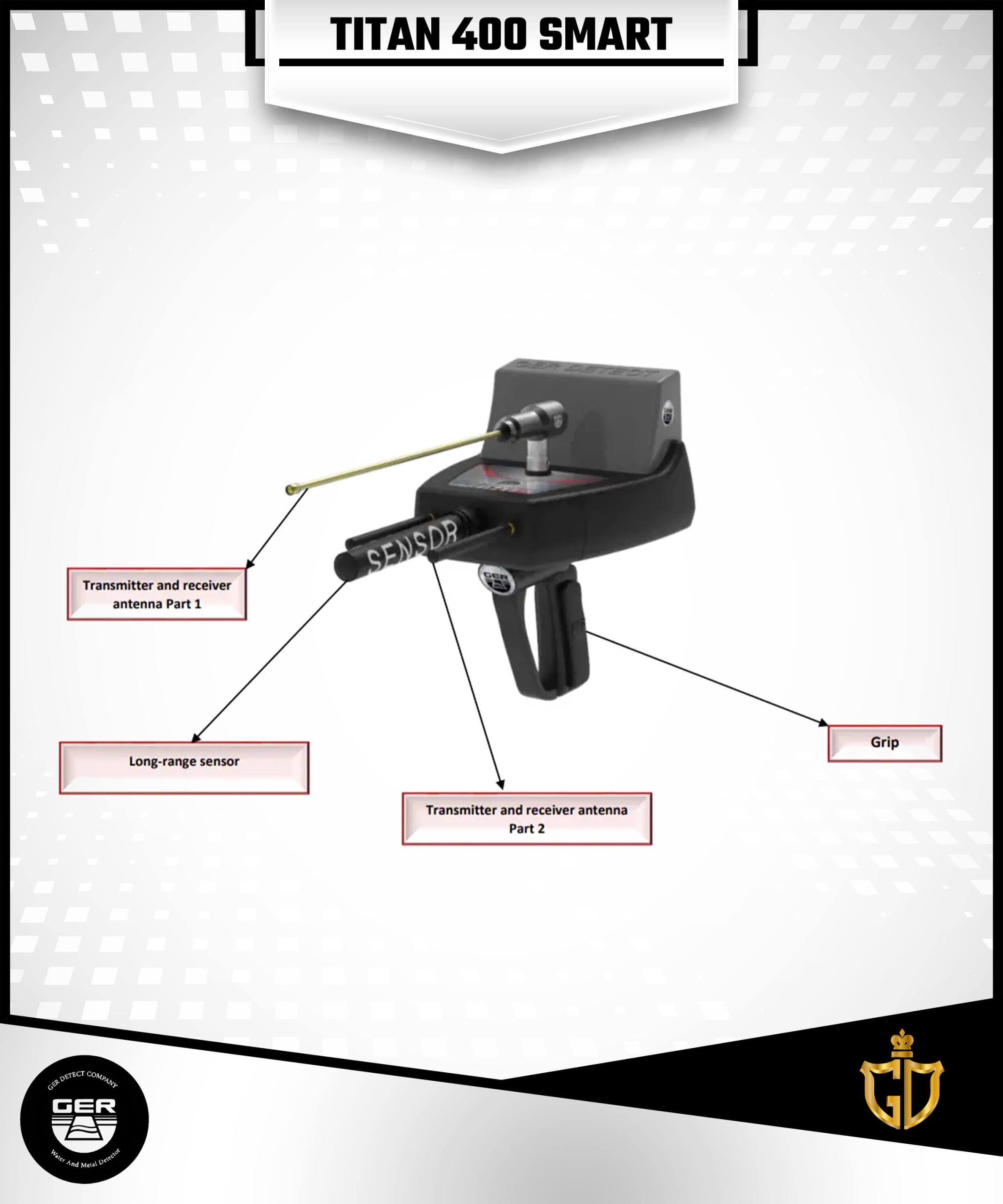 Titan ger 400 is the latest device for detecting gold, precious metals